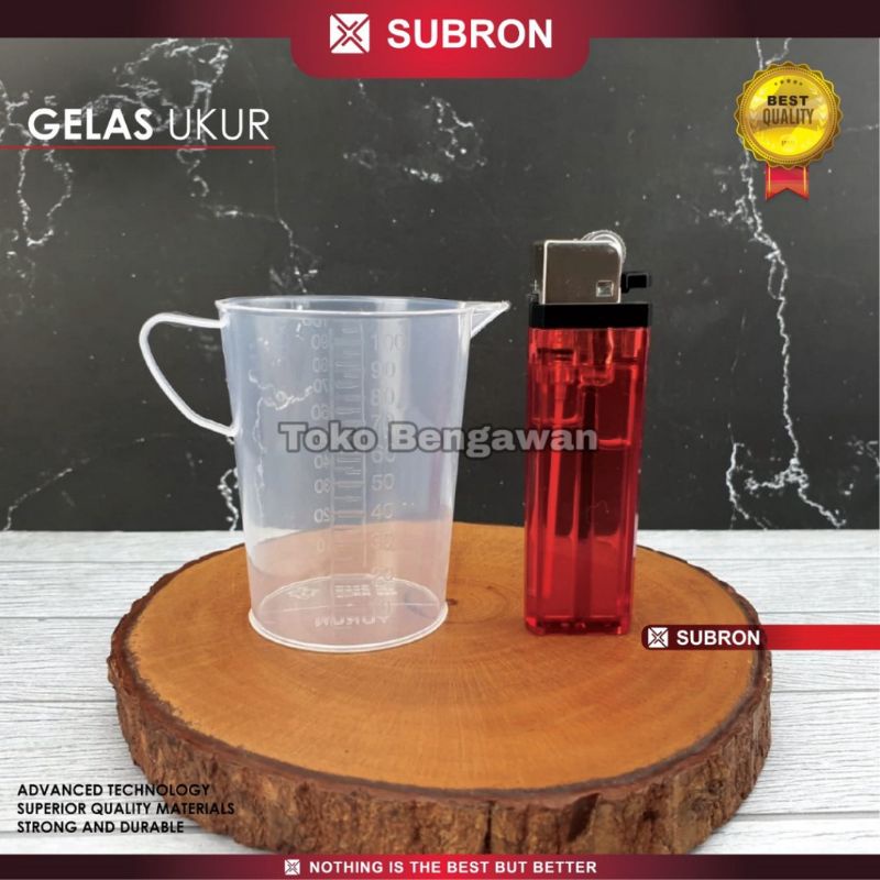 Jual SUBRON Gelas Ukur 100 ml GU-100 0,1L Plastik Mini Takaran Mungil ...