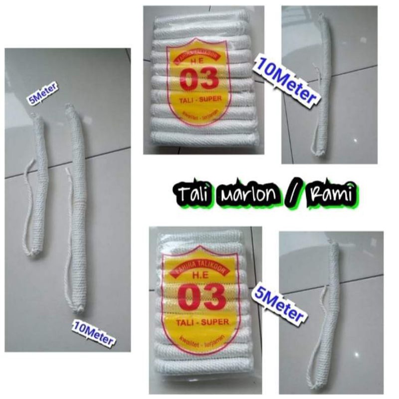Jual Tali Rami/Tali Serat 5m/Tali pramuka Tekuk/Tali koor | Shopee ...