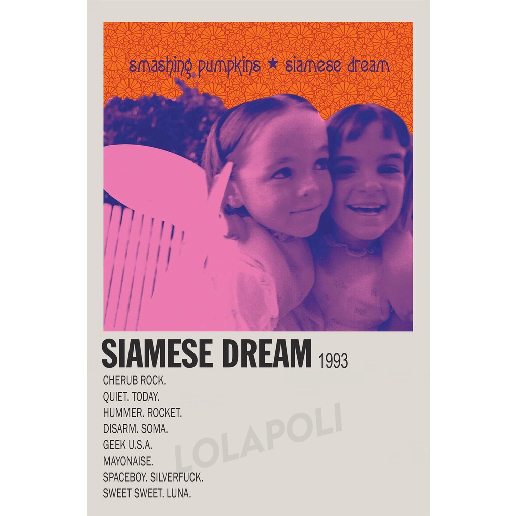 Jual Poster Cover Album Siamese Dream - The Smashing Pumpkins | Shopee Indonesia