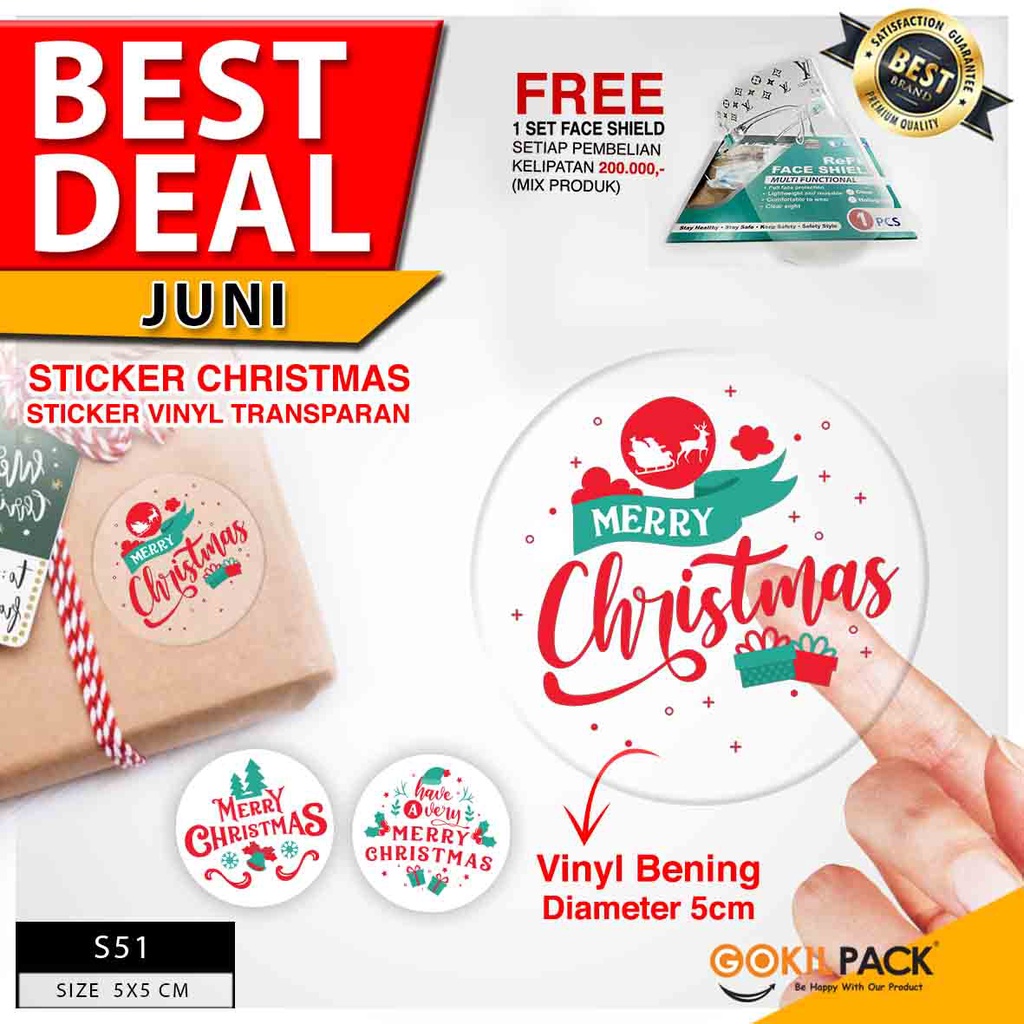 Jual Sticker Bulat Murah|Sticker Vinyl|Sticker Bening|Sticker 3cm|S39 ...