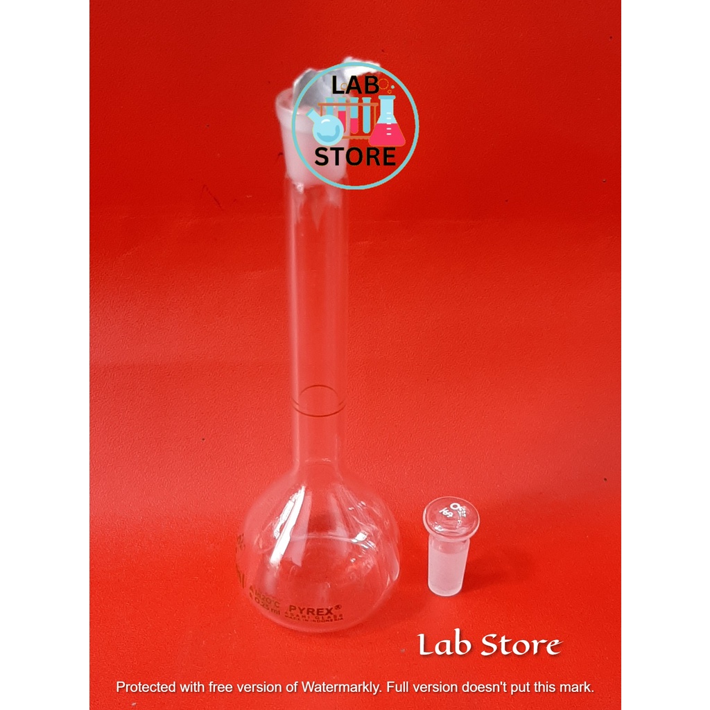 Jual Labu ukur 25ml Pyrex / Volumetric Flask 25ml Pyrex / Labu ukur Glass Stopper Pyrex | Shopee ...