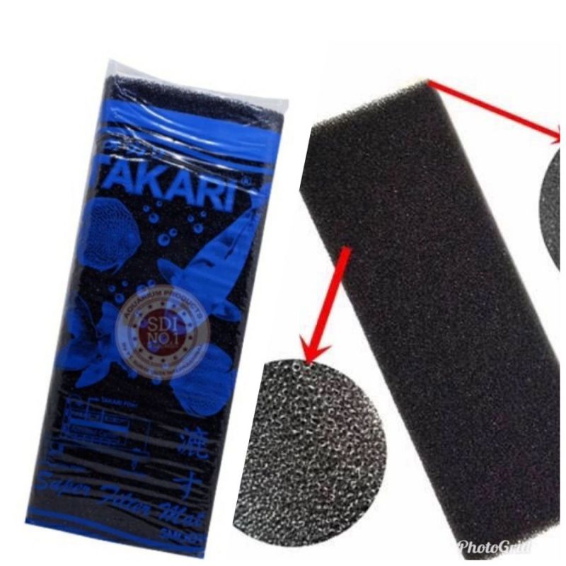 Jual Bio foam biofoam Busa Hitam filter aquarium bio filter aquascape ...
