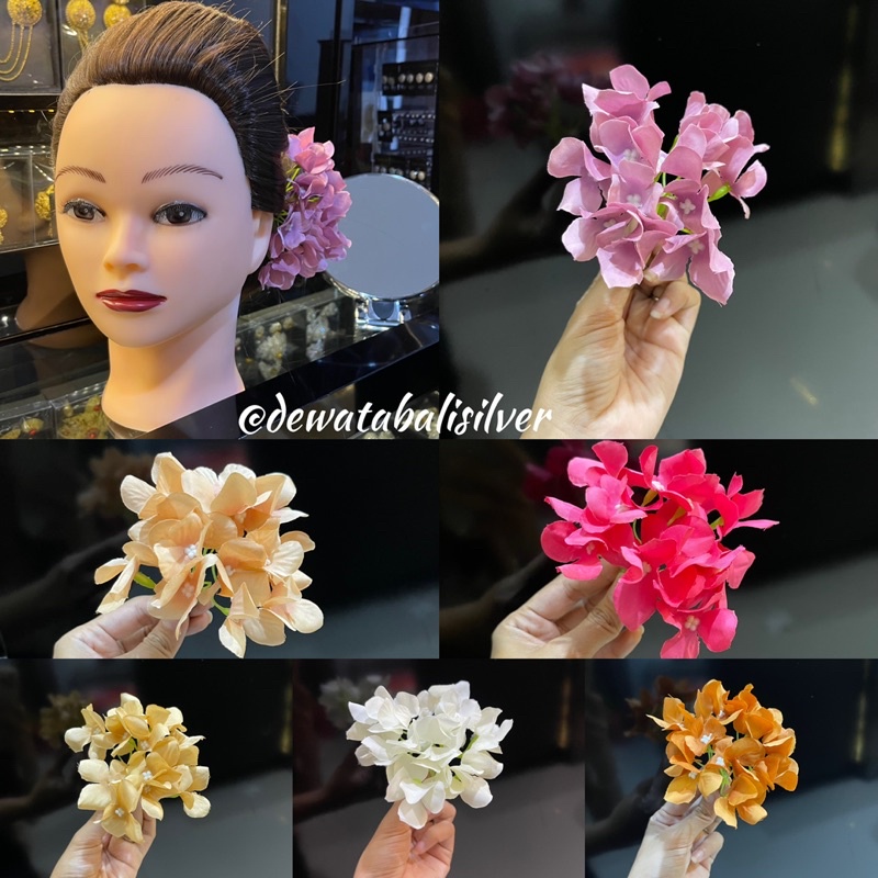 Jual Aksesoris Bunga Hairdo Hydrangea Kain | Shopee Indonesia