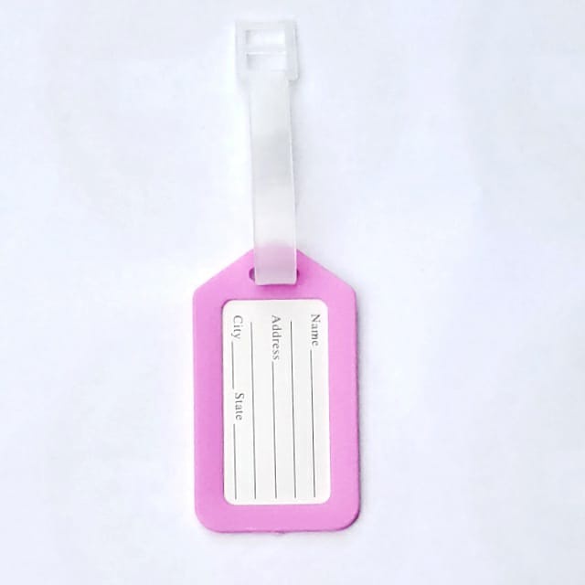 Jual luggage tag gantungan Koper Tas Label Nama name tage Bahan Plastik ...