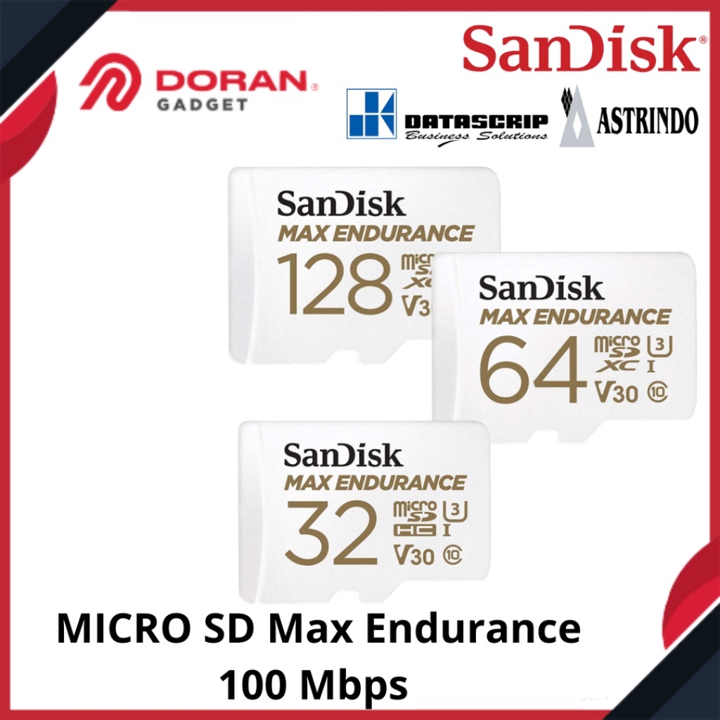 Jual Sandisk Micro SD CL10 100Mbps Max Endurance Memory Card CCTV ...