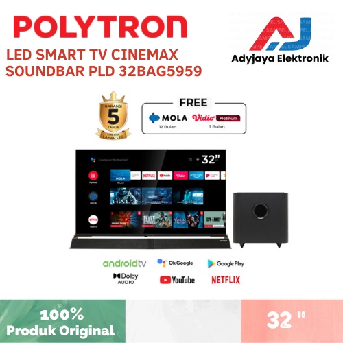 Jual POLYTRON LED TV ANDROID 32BAG9858 | Shopee Indonesia