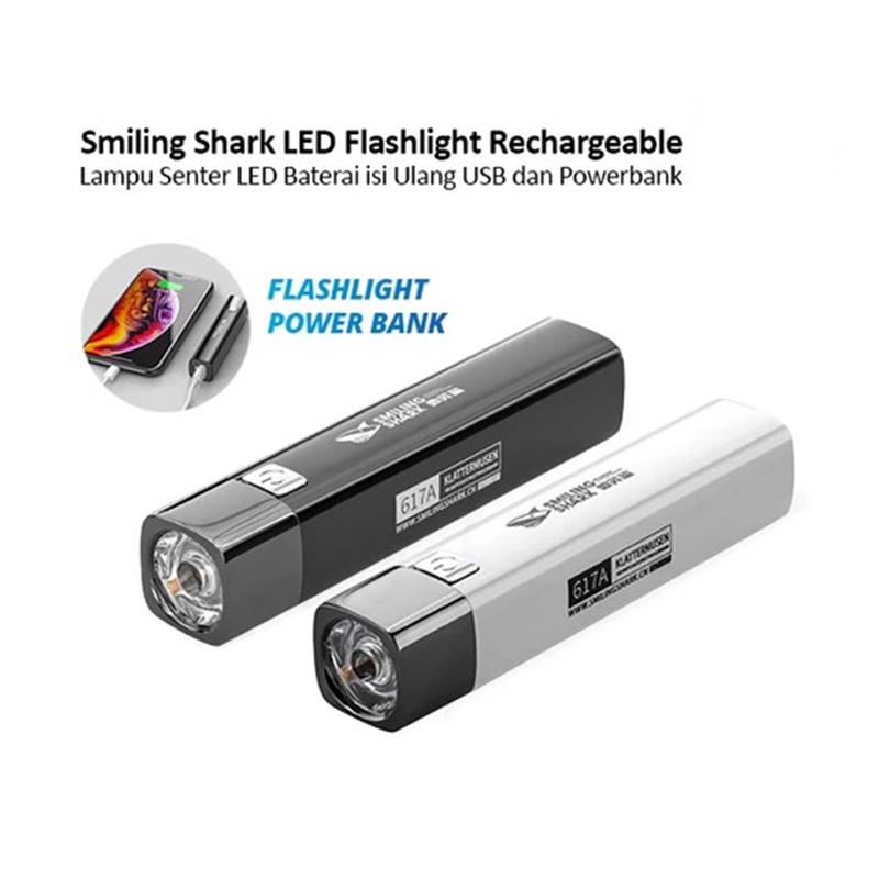 Jual Senter Mini Power Bank 1200mAh LED Flashlight Powerbank | Shopee ...