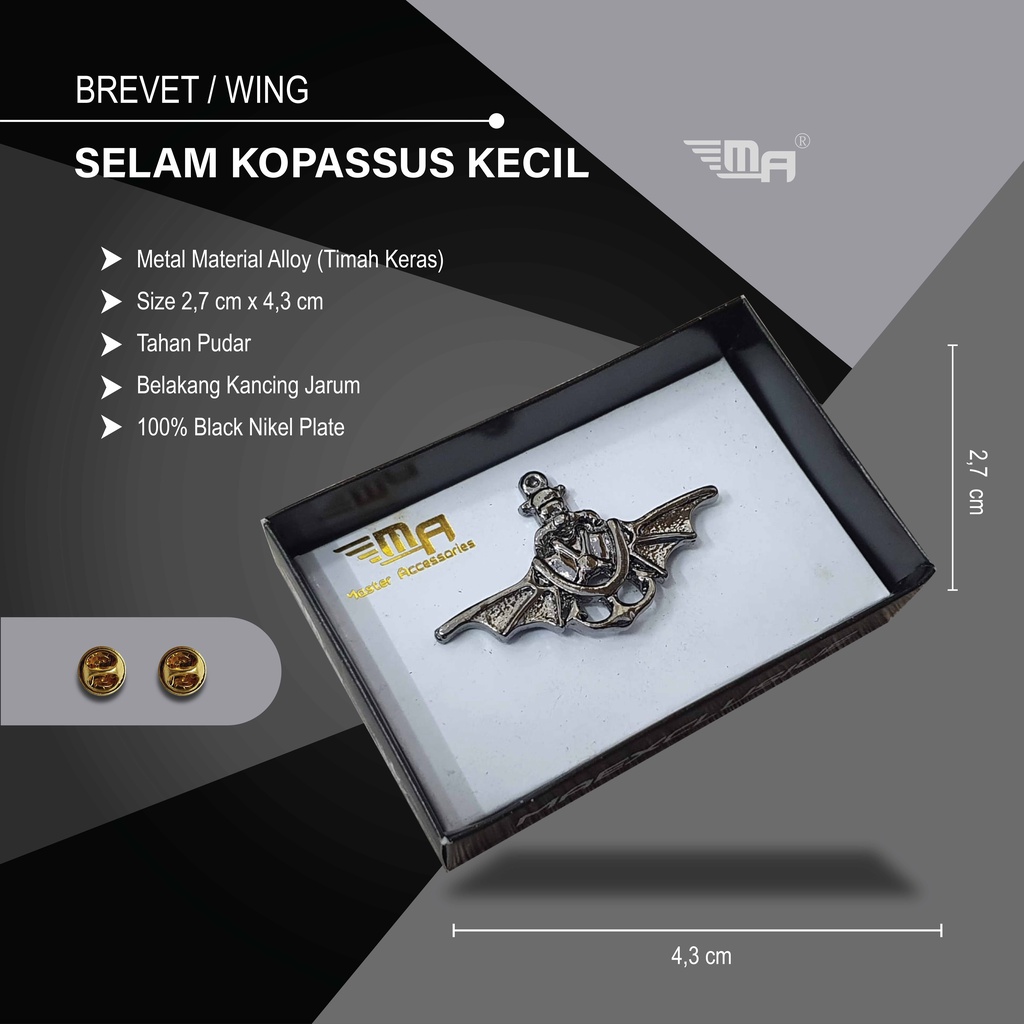 Jual WING SELAM KOPASSUS KECIL BRIVET BREVET PIN | Shopee Indonesia