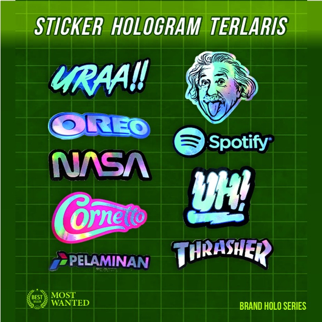 Jual VIRAL!!! [TERLARIS] BISA COD | STICKER HOLOGRAM LOGO VIRAL SERIES ...