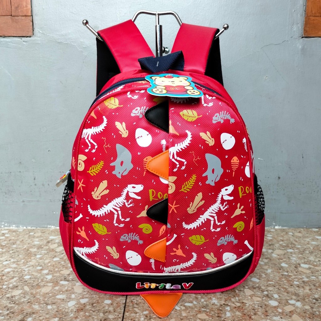 Jual Tas Ransel Backpack Sekolah Anak Little V Original Dinosaurus Dino Mesozoikum | Shopee ...