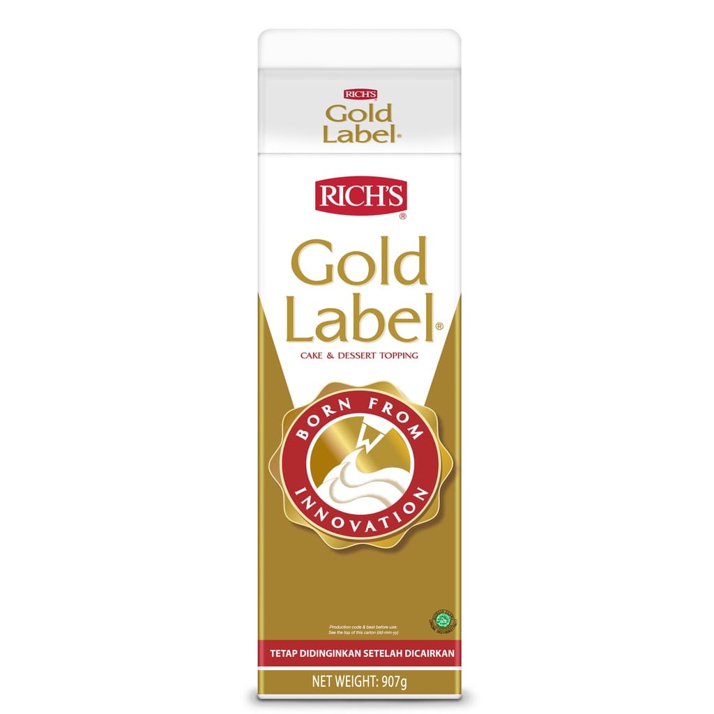 Jual RICH GOLD LABEL WHIPPING CREAM 1L - 500ML | Shopee Indonesia