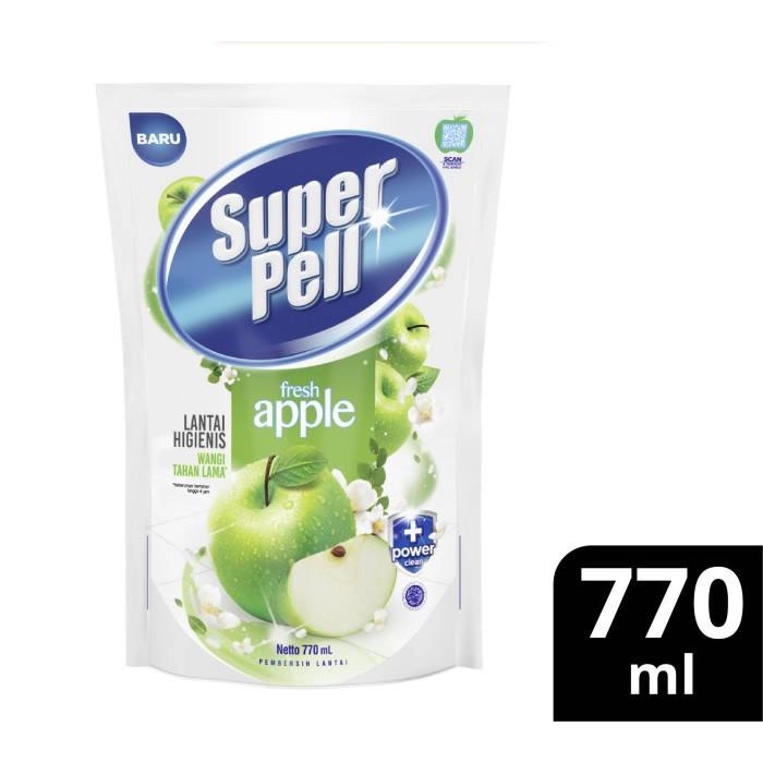 Jual Superpell Pel Lantai Fresh Apple 770Ml - Pel Wangi, Sabun Pel ...