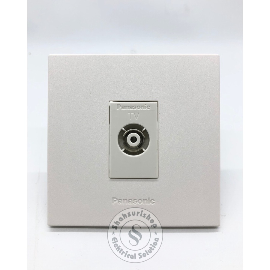 Jual STOP KONTAK OUTLET TV PANASONIC + FRAME PUTIH WESJ78019 + WEJ2501 ...