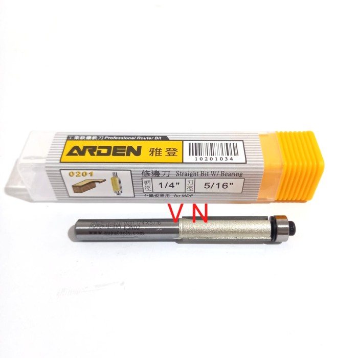 Jual Mata Router/Profil 8 mm Bearing/Roda/Straight Bit With Bearing ...