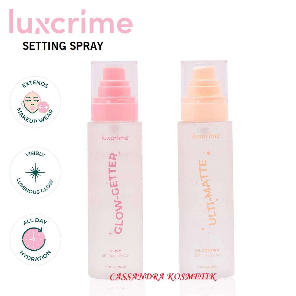 Jual LUXCRIME SETTING SPRAY 50ML/150ML | Shopee Indonesia