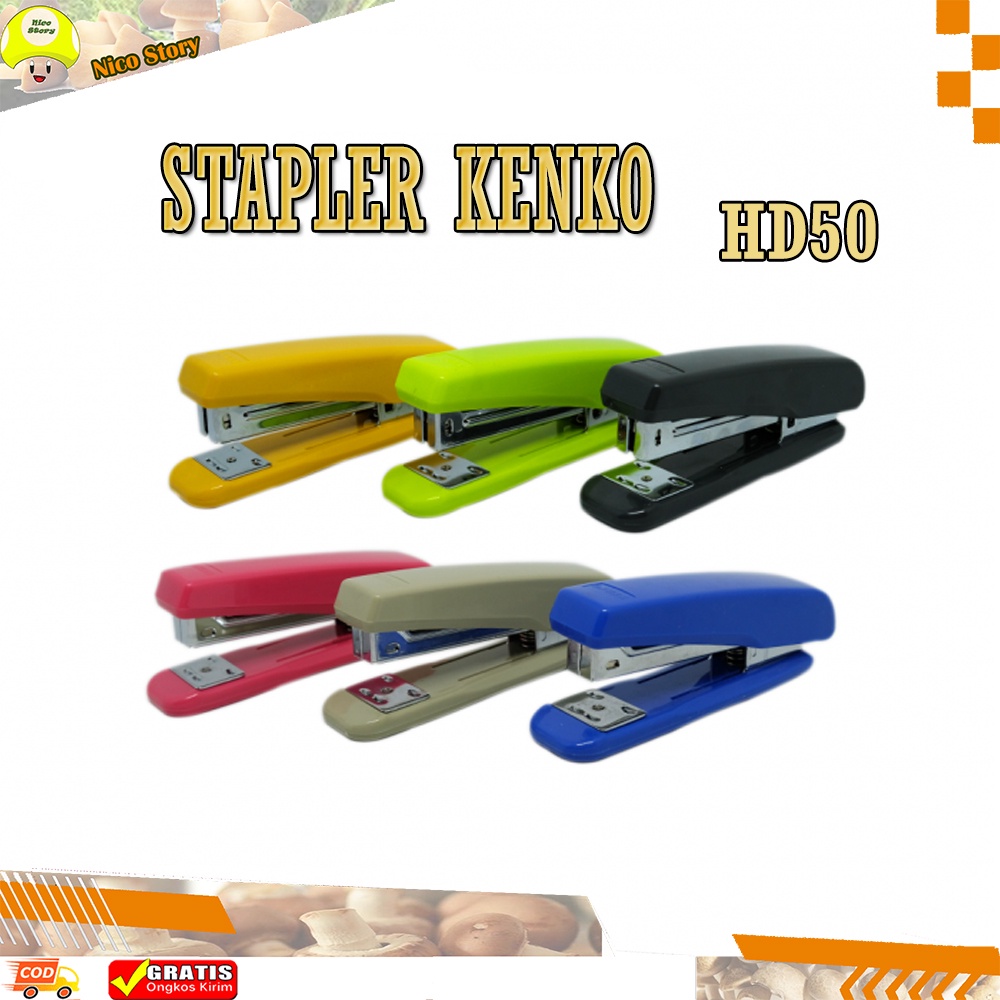 Jual (NCS) READY STAPLER ORIGINAL HD50 HD-50 JEPRETAN BESAR STAPLES JILID BUKU KERTAS | Shopee ...
