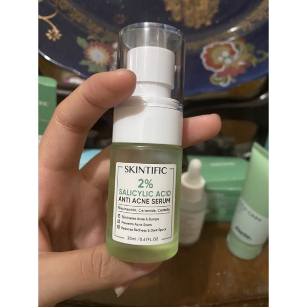 Jual SKINTIFIC 2% SALICYLIC ACID ANTI ACNE SERUM PRELOVED | Shopee ...