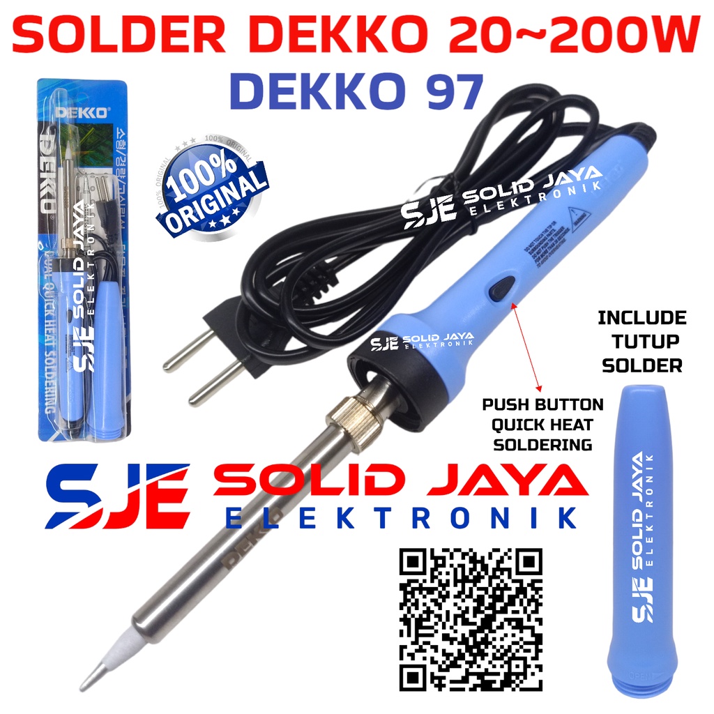 Jual SOLDER DEKKO 97 20W - 200W DUAL QUICK HEAT SOLDERING DEKO 97 SWIT SWITCH PUSH BUTTON ...