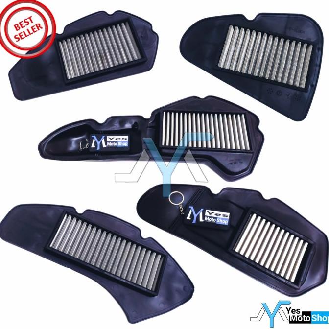 Jual FILTER UDARA STAINLESS NMAX AEROX PCX VARIO 125/150 CBR150 MODEL ...