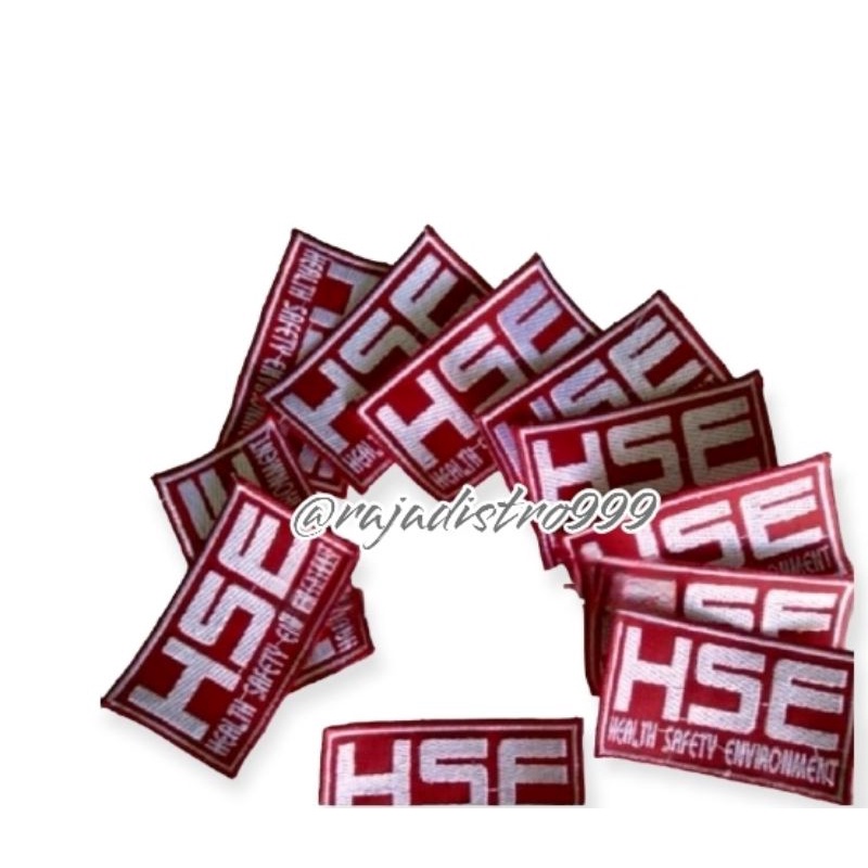 Jual emblem patch bordir HSE healt safety environment | Shopee Indonesia