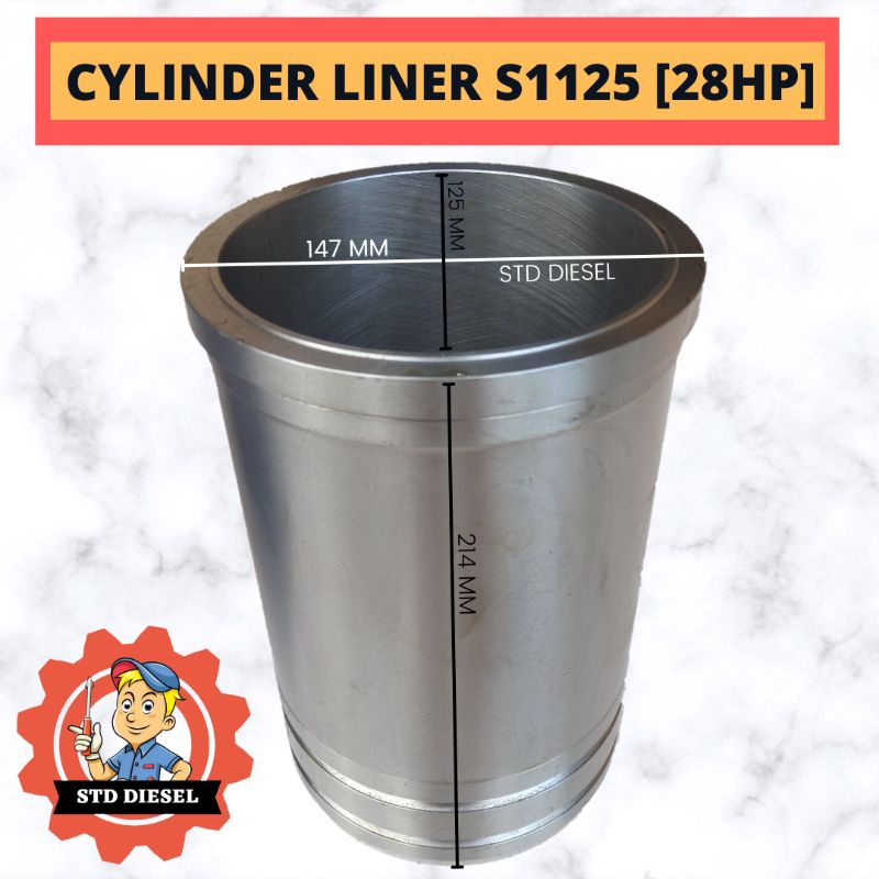 Jual CYLINDER LINER S1125 ZS1125 TL1125 BURENG BURING 28 HP PK RUMAH ...