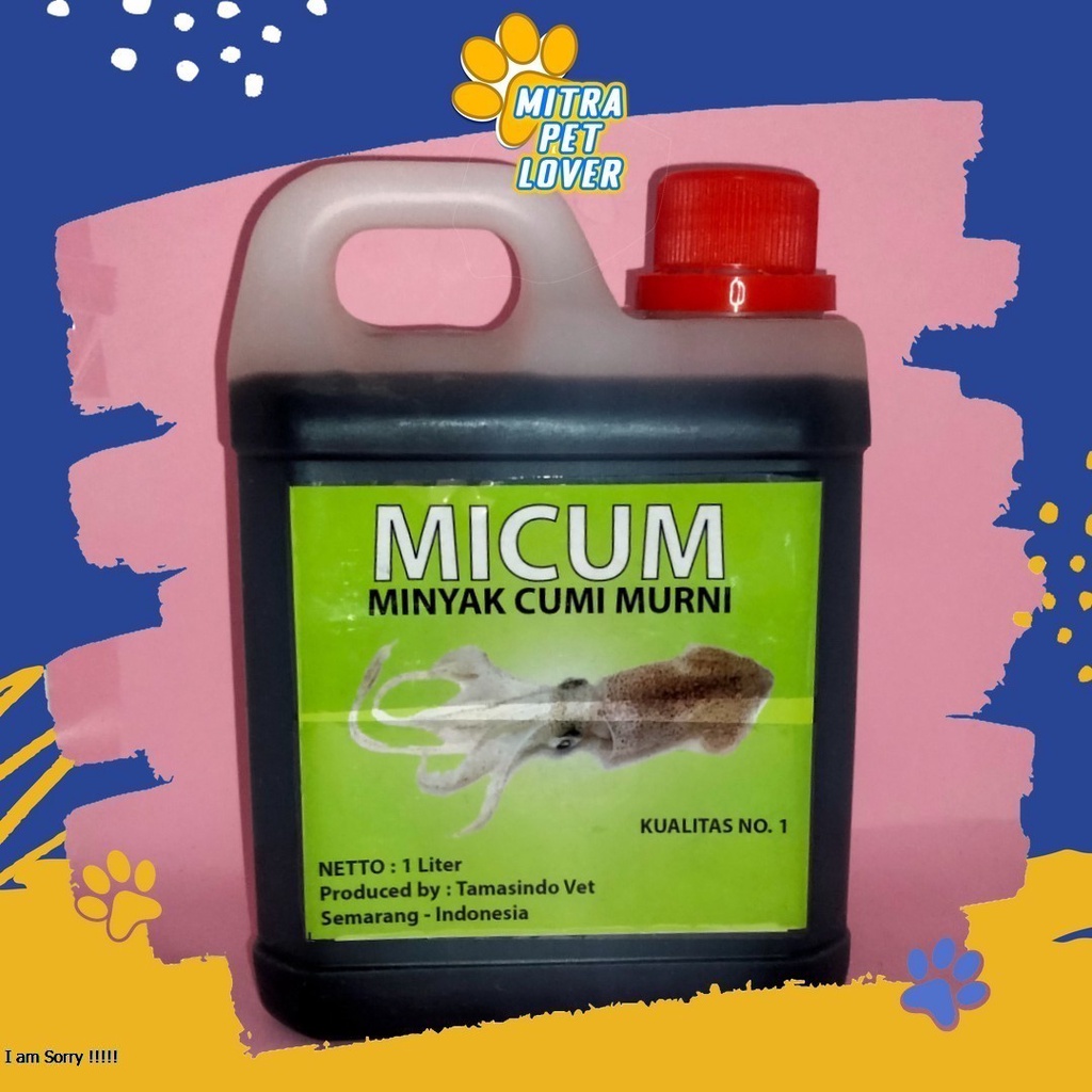 Jual MINYAK CUMI UNTUK IKAN - MICUM LIQUID 1L 1000ML- MENAMBAH NAFSU ...
