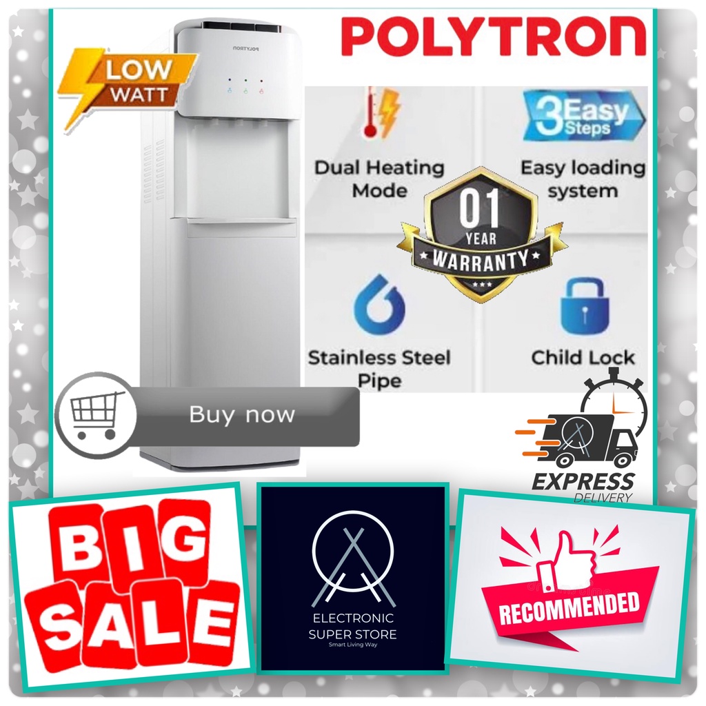 Jual POLYTRON DISPENSER GALON BAWAH PWC600 PWC-600 PWC 600 DUAL HEATING ...