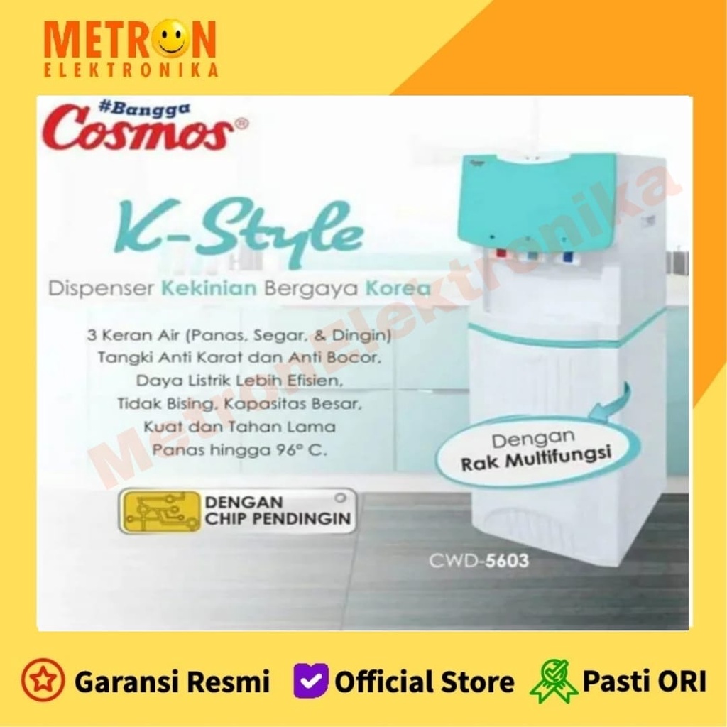 Jual Cosmos CWD 5603 Dispenser Tinggi Panas dan Dingin CWD5603 | Shopee ...