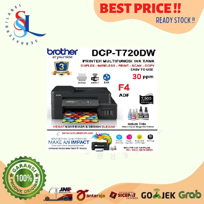 Jual Brother Dcp-T720Dw Printer Ink Tank Multifunction T720 Wifi Duplex ...