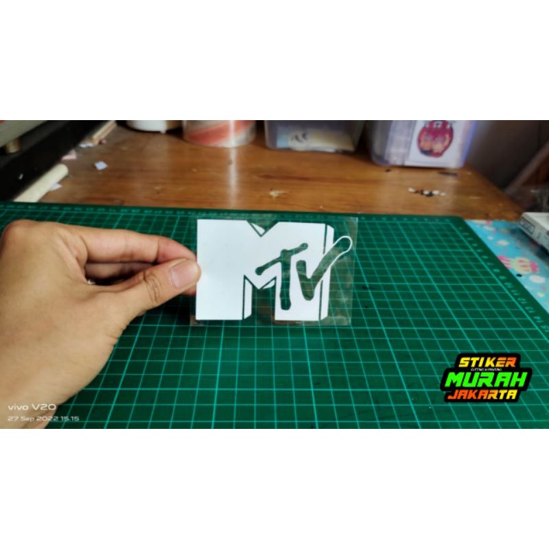Jual STIKER MTV STICKER CUTTING TRANSPARAN LOGO DLL | Shopee Indonesia