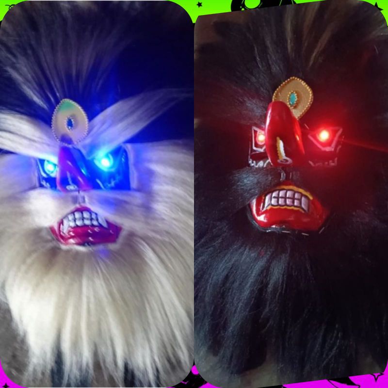 Jual ganongan mata nyala topeng bujang ganong LED | Shopee Indonesia