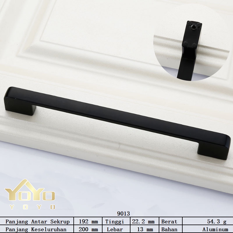 Jual Handle Lemari Handle Hitam Knob Knop Tarikan Laci Minimalis Modern ...