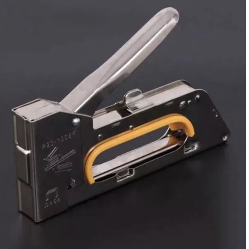 Jual Gun Tacker Staple Gun Kayu Jok Staples Tembak 13/4-6-8mm | Shopee ...