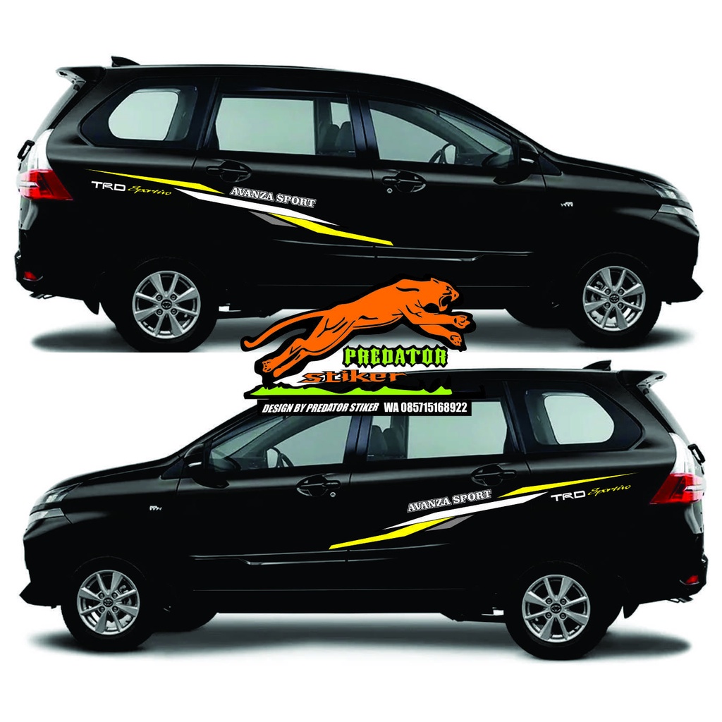 Jual Stiker sticker Mobil Avanza sport Cutting stiker mobil body ...