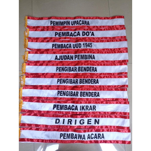 Jual MAP UPACARA 1 SET ISI 5 MAP BORDIR DAN 10 SEMPANG UPACARA | Shopee ...