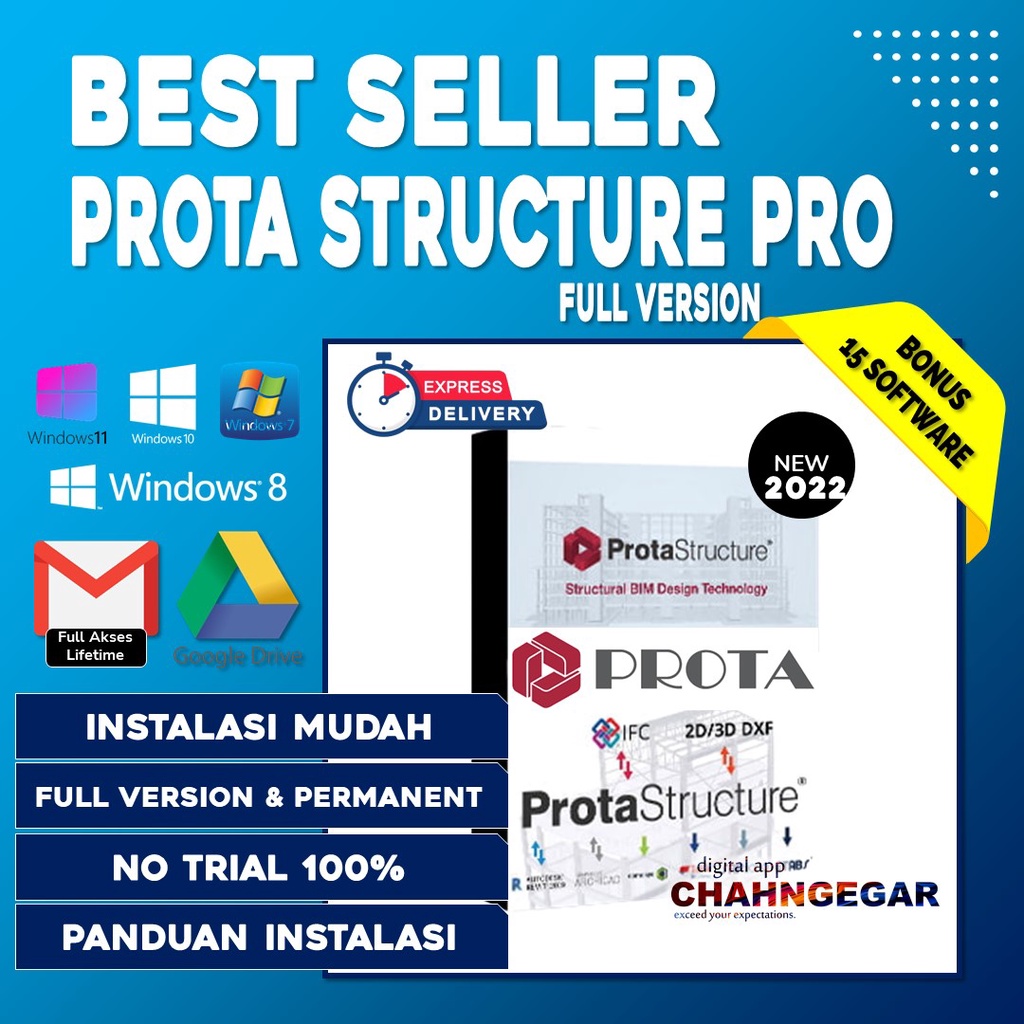 Jual ProtaStructure Suite Enterprise 2022 Full Version Lifetime Software untuk membuat design ...