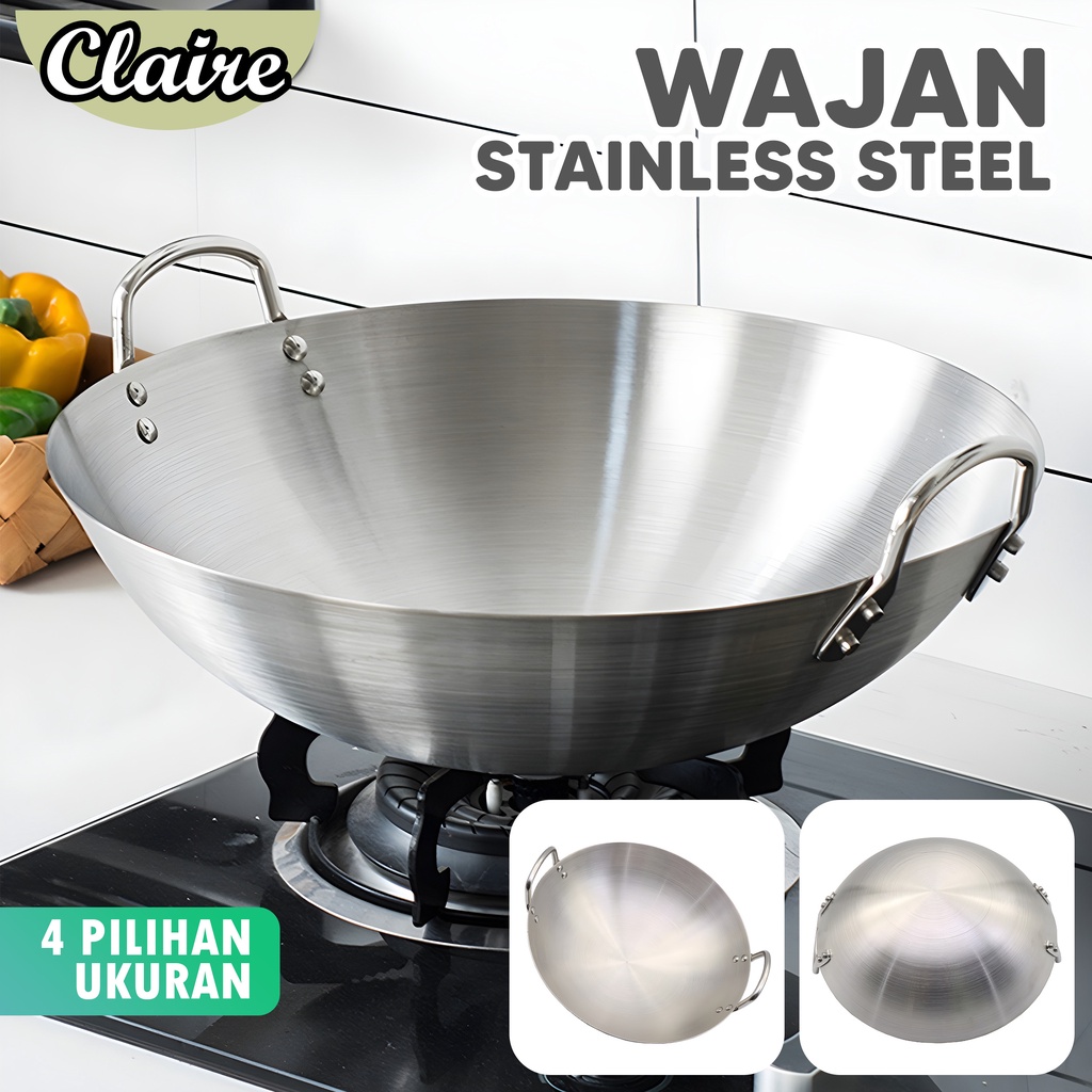 Jual PANCI WAJAN STAINLESS STEEL / PANCI WAJAN ANTI LENGKET / WAJAN ...