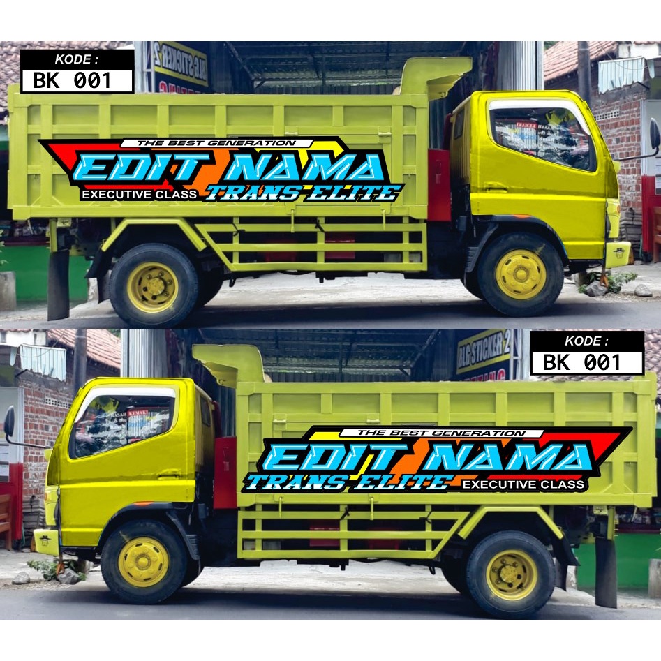 Jual STIKER MOBIL TRUK BAK DECAL PRINT TULISAN SAMPING TRUCK DECAL ...