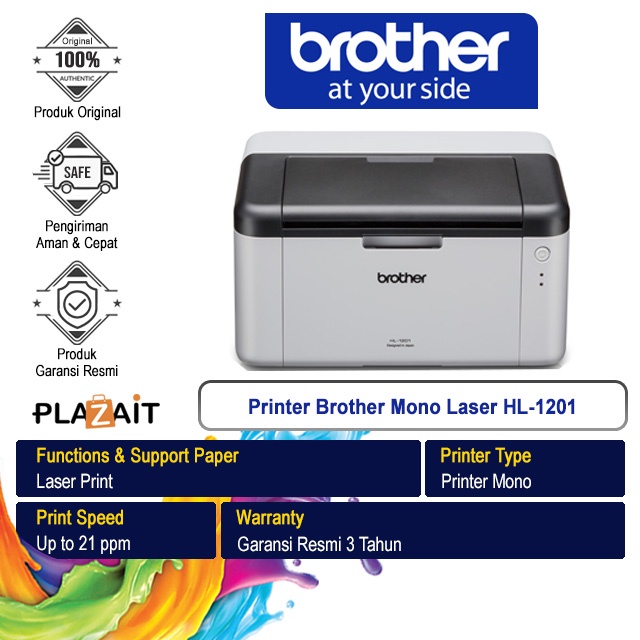 Jual Brother Printer Mono Laser HL-1201 Original | Shopee Indonesia
