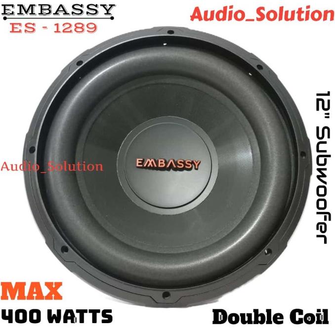 Jual SUBWOOFER EMBASSY 12 INCH ES 1289 DOUBLE COIL MAGNET BESAR MAX ...