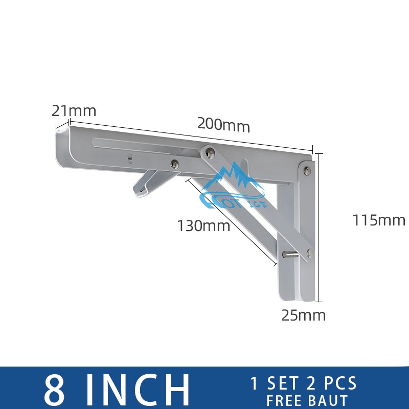 Jual Bracket Engsel Siku Lipat Meja Siku Rak Lipat 8 10 12 14 inch ...