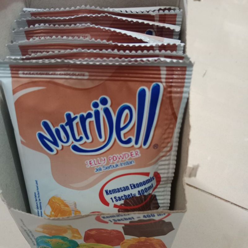 Jual NUTRIJELL COKLAT 20g/sachet Nutrijel jelly powder coklat jelly ...