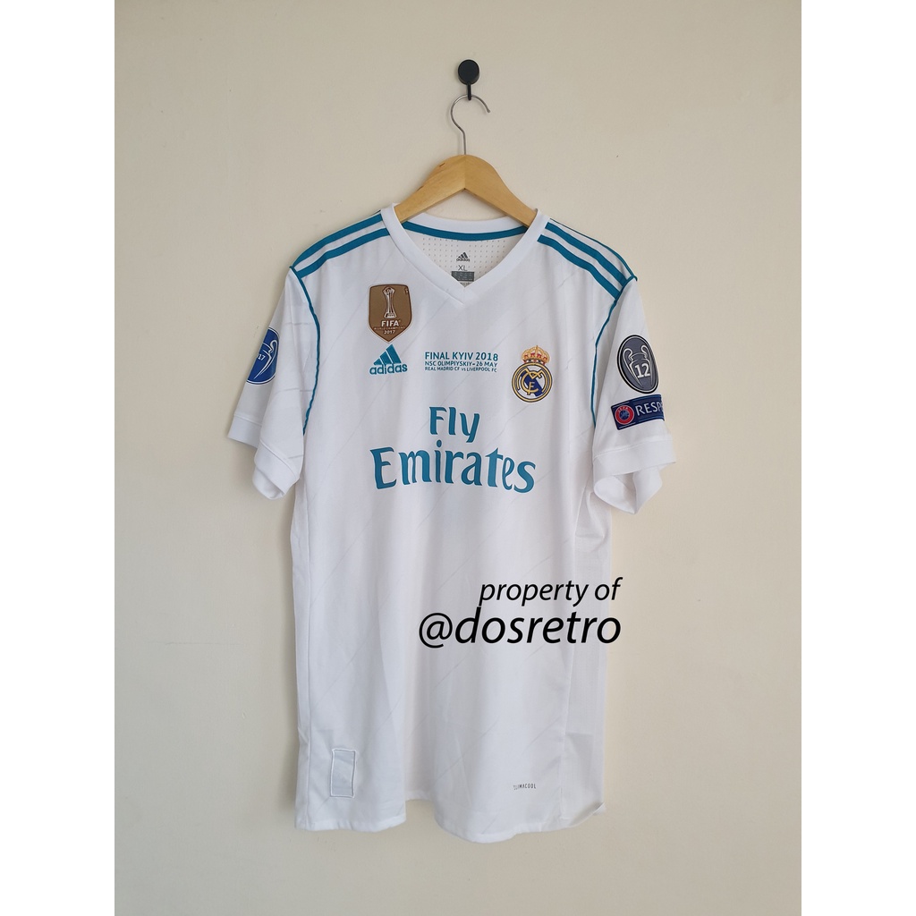 Jual Jersey Reto Real Madrid Home Final UCL 2018 Full Patch | Shopee ...