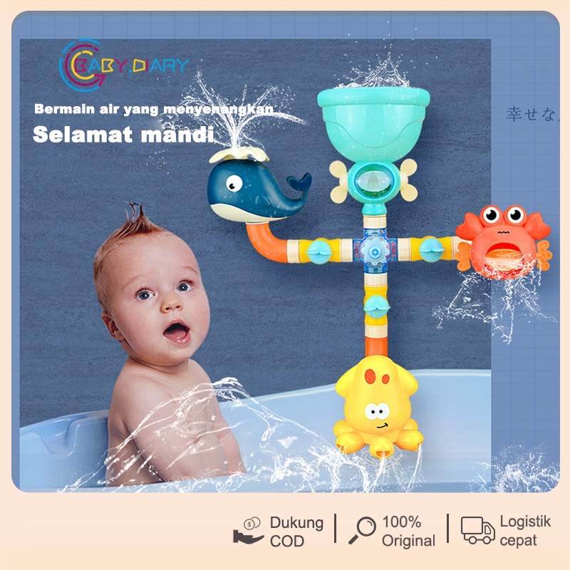 Jual [COD] Mainan mandi anak / mobil air pipa air berputar menyenangkan ...