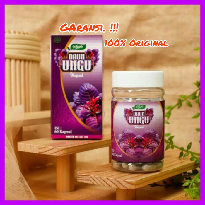 Jual Kapsul Herbal Daun Ungu ORIGINAL Obat Ambeien Wasir syifa | Shopee ...