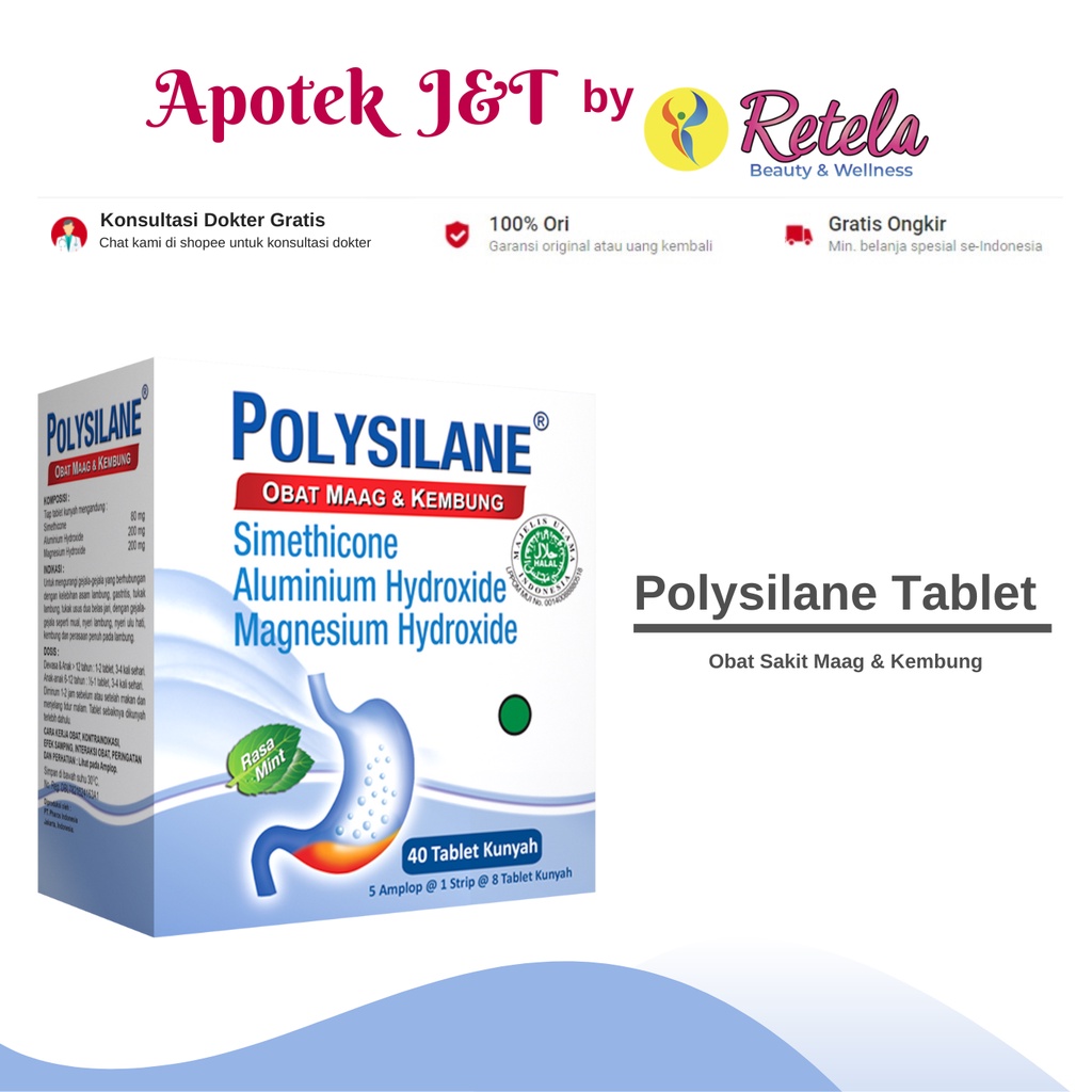 Jual POLYSILANE TABLET KUNYAH 8 TABLET | Shopee Indonesia