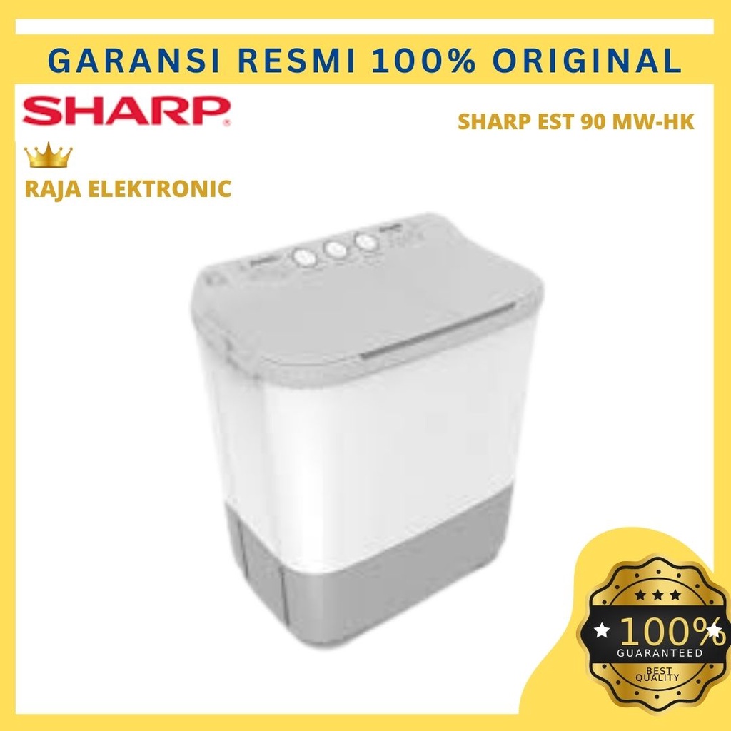 Jual MESIN CUCI SHARP ES-T 90 MW PK/HK/BK | Shopee Indonesia