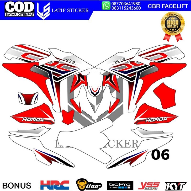 Jual decal motor cbr facelift | Shopee Indonesia