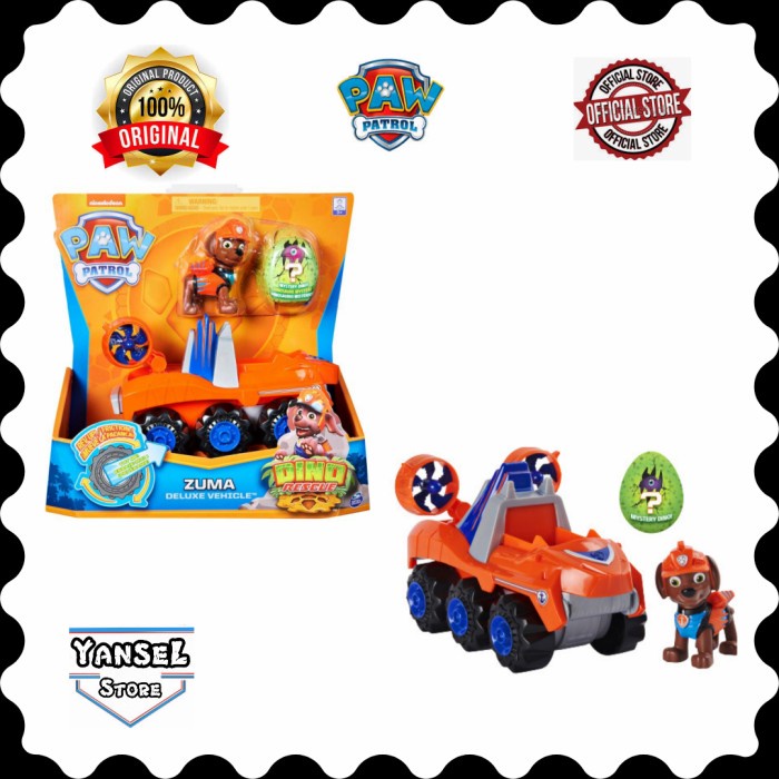 Jual Paw Patrol Dino Rescue Zuma Deluxe Vehicle | Shopee Indonesia