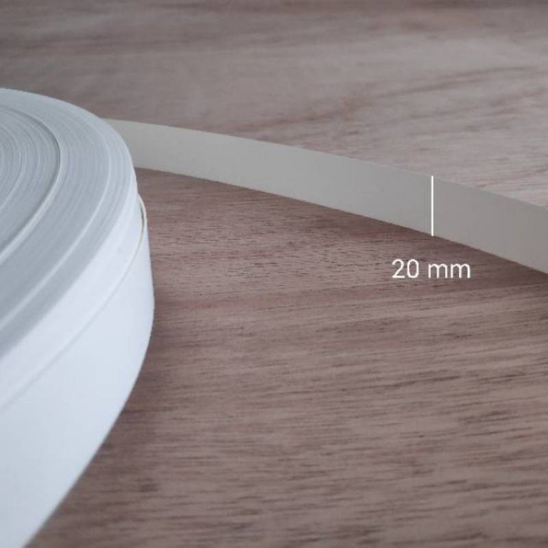 Jual 20mm Edging Vinyl Vynil Vinil Plimir PVC - Lebar 20 mm - White ...